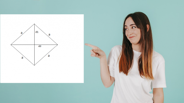 Rombi | Vetite e rombit | Perimetri dhe siperfaqja | Detyra.al