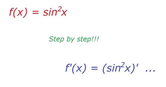 Derivative of sin^2(x) | Math